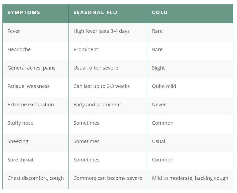Flu - Symptoms, vaccinations and information